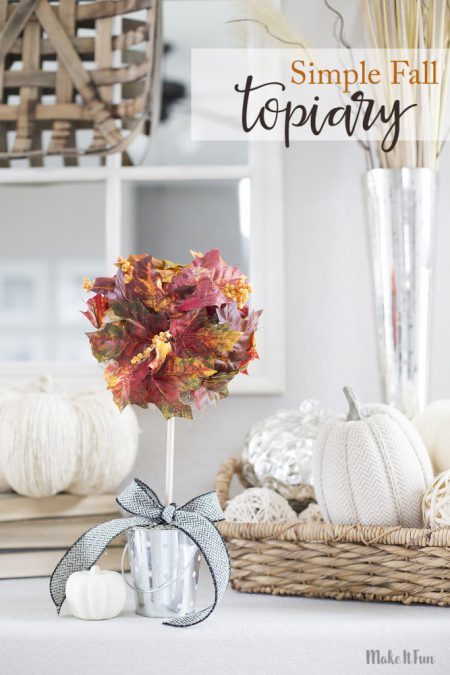 Simple Fall Topiary | Make It Fun Blog