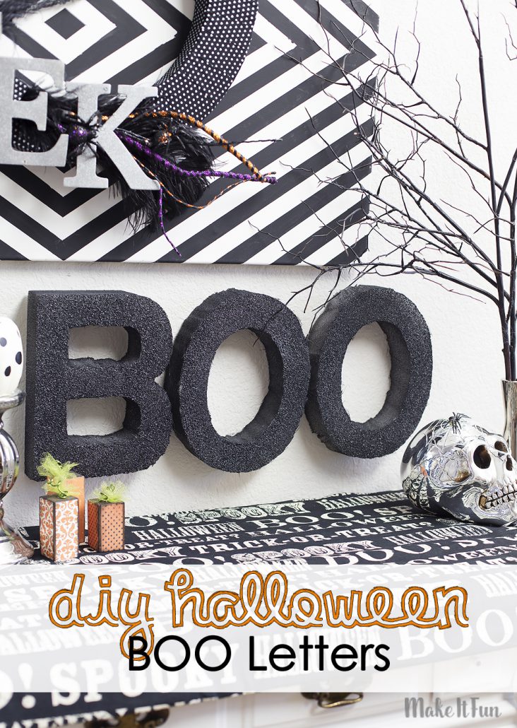 DIY "BOO" Letters | Make It Fun Blog