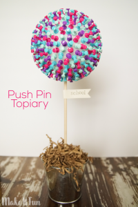 Push Pin Topiary | Make It Fun Blog