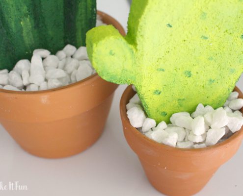 DIY Cactus Decor - A girl and a glue gun