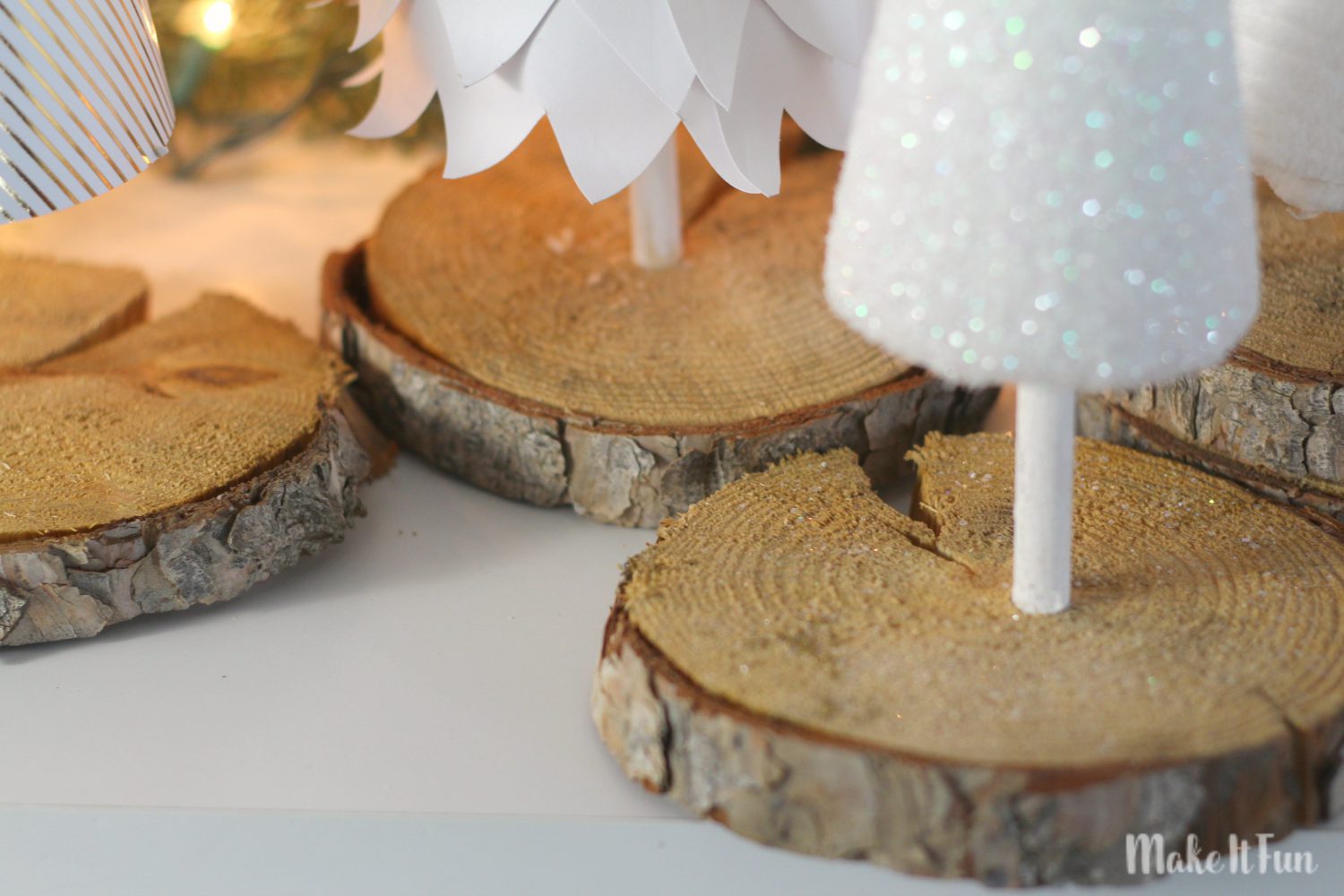 White Christmas Trees - 4 ways | Make It Fun Blog