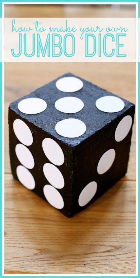 DIY Jumbo Dice | Make It Fun Blog